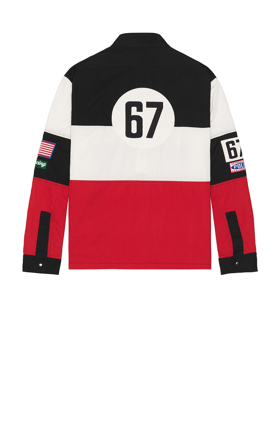 Polo Ralph Lauren Nylon Colorblock RL Racing Sport Shirt in Pieced RL ...