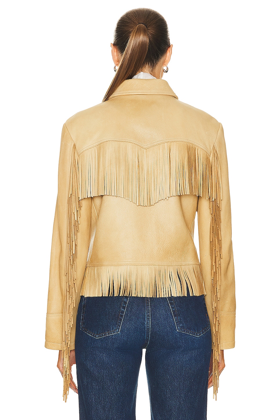 Polo Ralph Lauren Fringe Jacket in Tan | FWRD