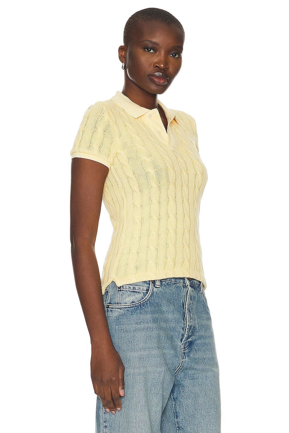 Polo Ralph Lauren Short Sleeve Polo Shirt in Fall Yellow | FWRD