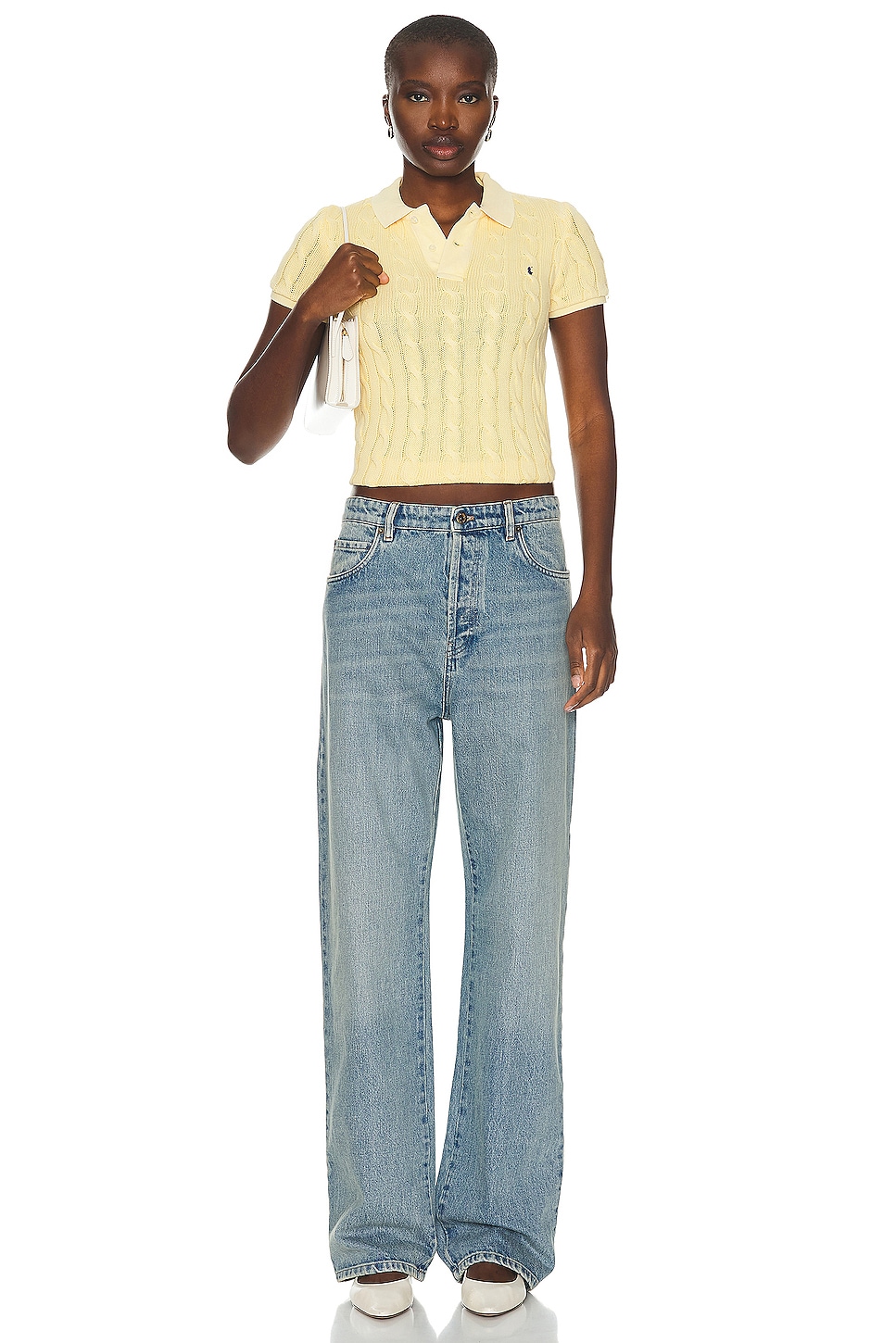 Polo Ralph Lauren Short Sleeve Polo Shirt in Fall Yellow | FWRD