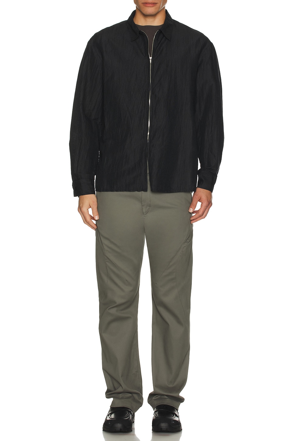 POST ARCHIVE FACTION (PAF) 8.0 Shirt Right in Black | FWRD