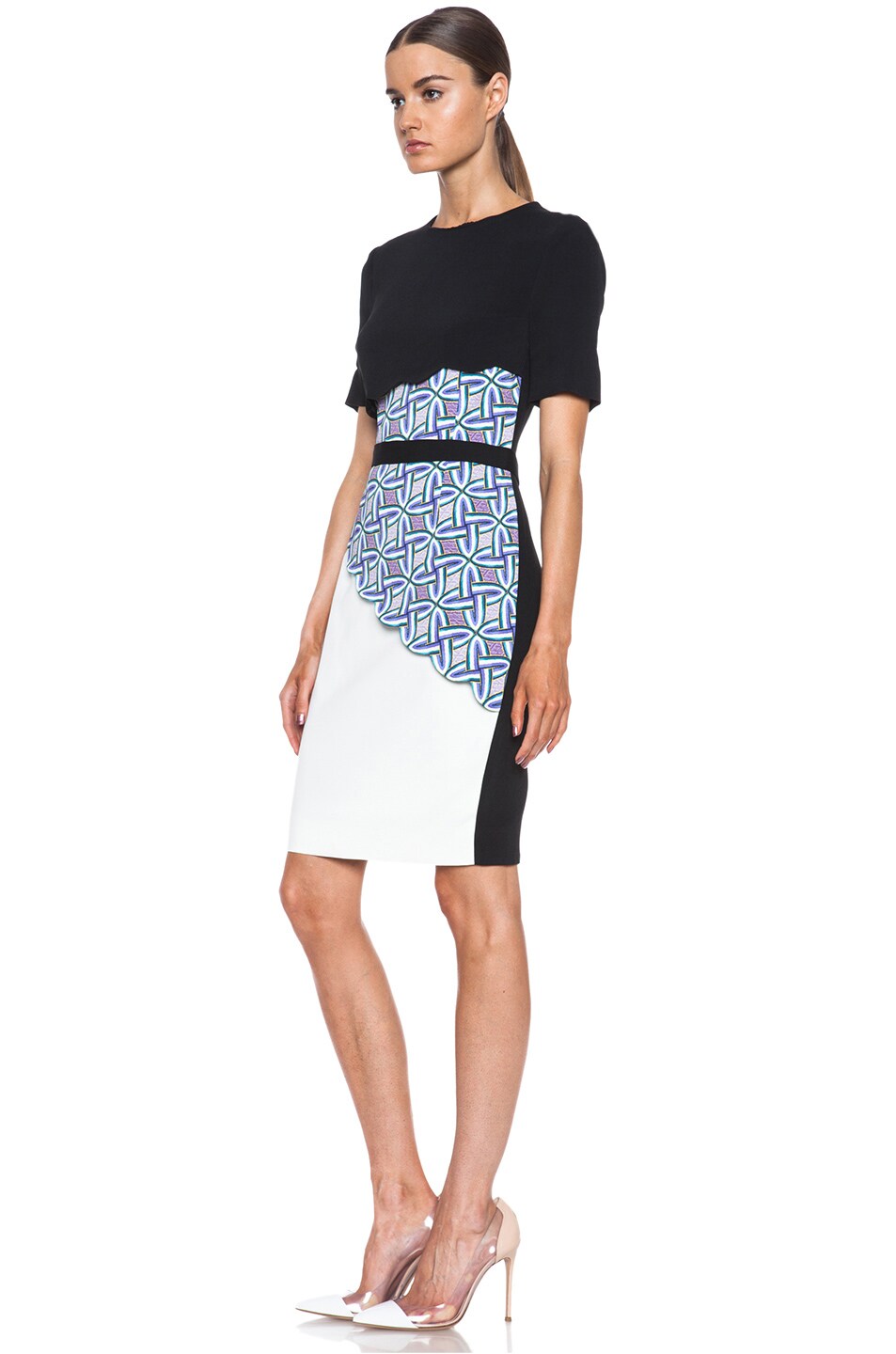 Peter Pilotto Hanneli Viscose-Blend Dress in Temari Violet in Tamari ...