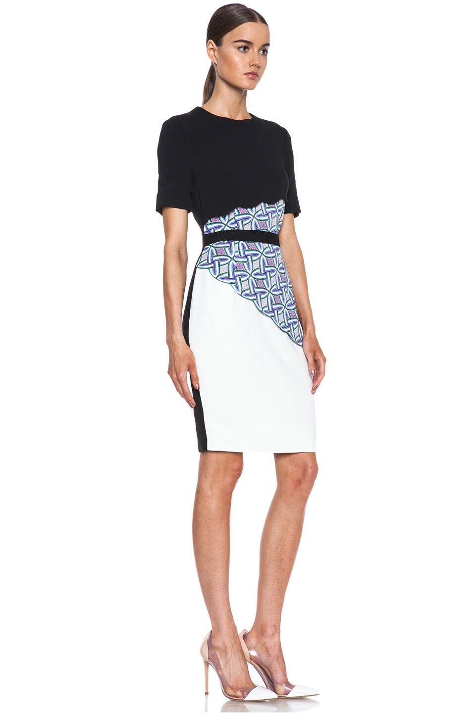 Peter Pilotto Hanneli Viscose-Blend Dress in Temari Violet in Tamari ...