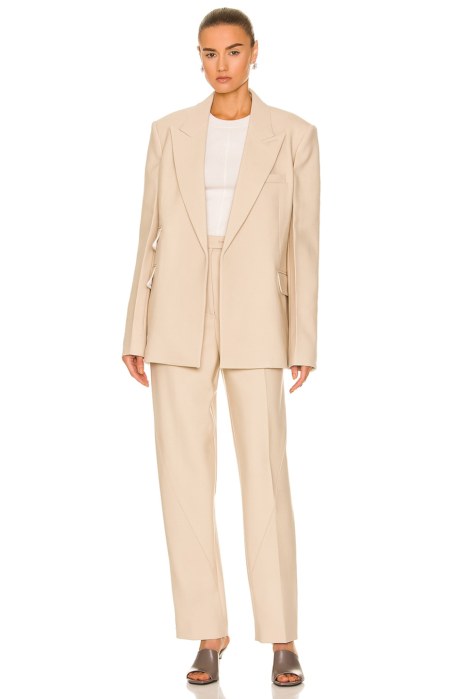 Peter Do Oversized Blazer in Muslin | FWRD