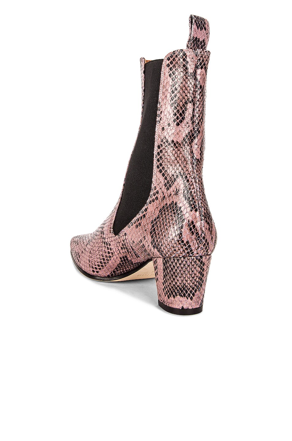 Paris Texas Python Print Beatles Bootie in Lilac | FWRD