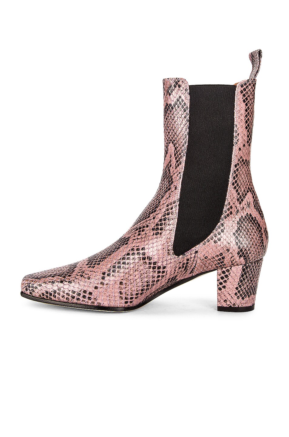 Paris Texas Python Print Beatles Bootie in Lilac | FWRD