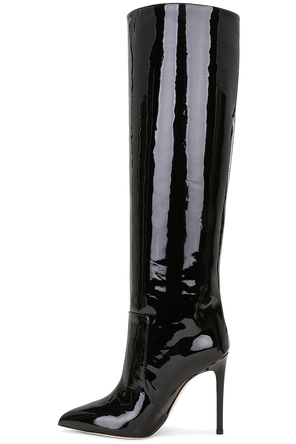 Paris Texas Stiletto Boot Heel 105 in Black | FWRD