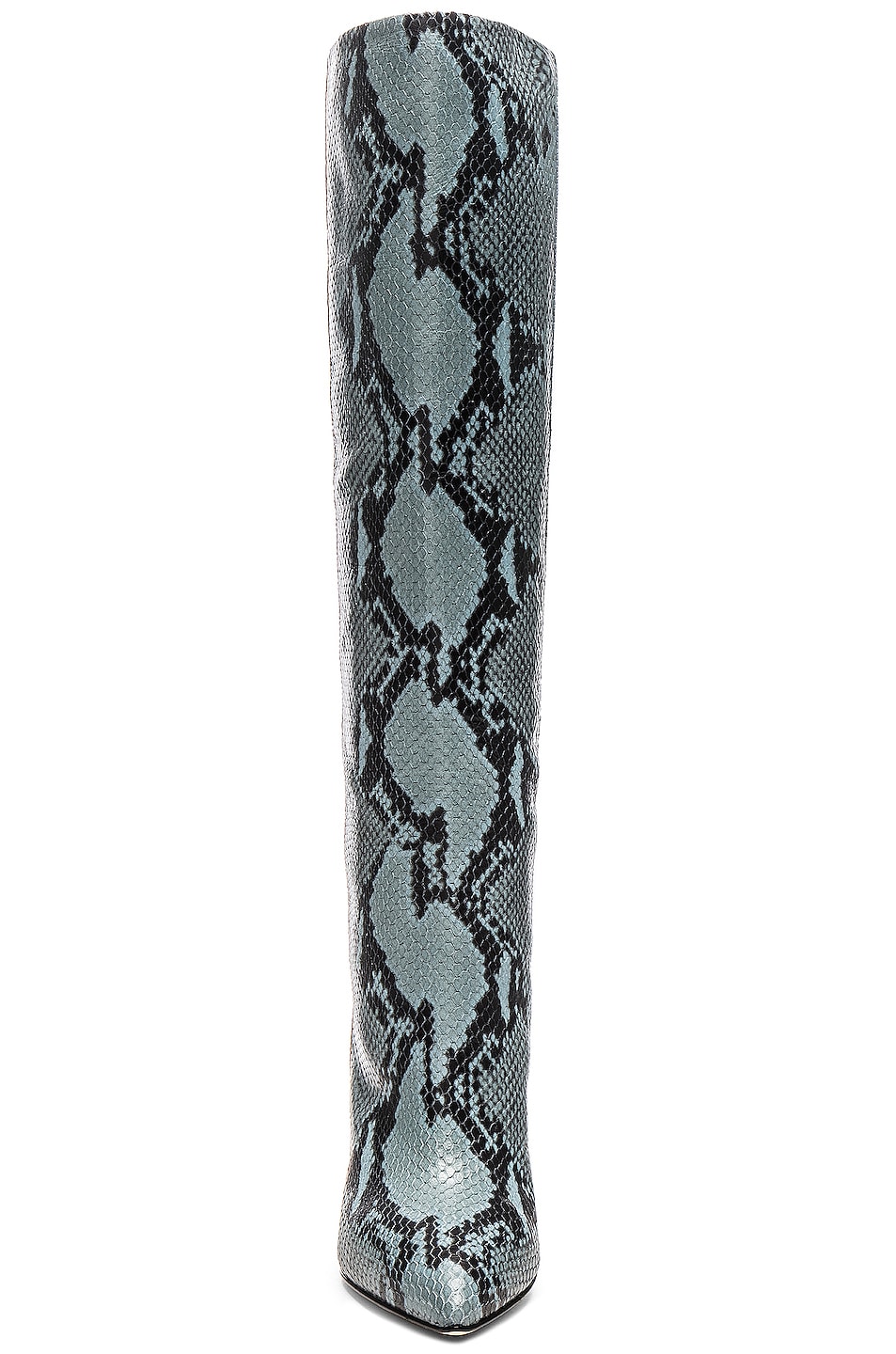 Paris Texas Knee High Python Print Boot in Jeans | FWRD