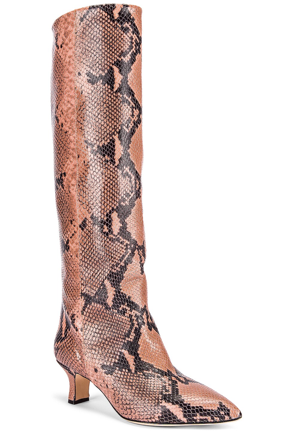 Paris Texas Python Print Boot in Blush | FWRD