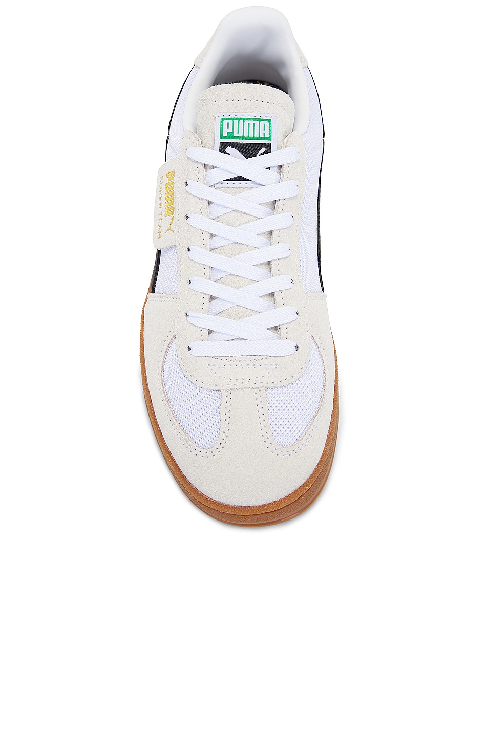 Puma Select Super Team Og Sneaker in White & Navy in WHITE / SUPER | FWRD