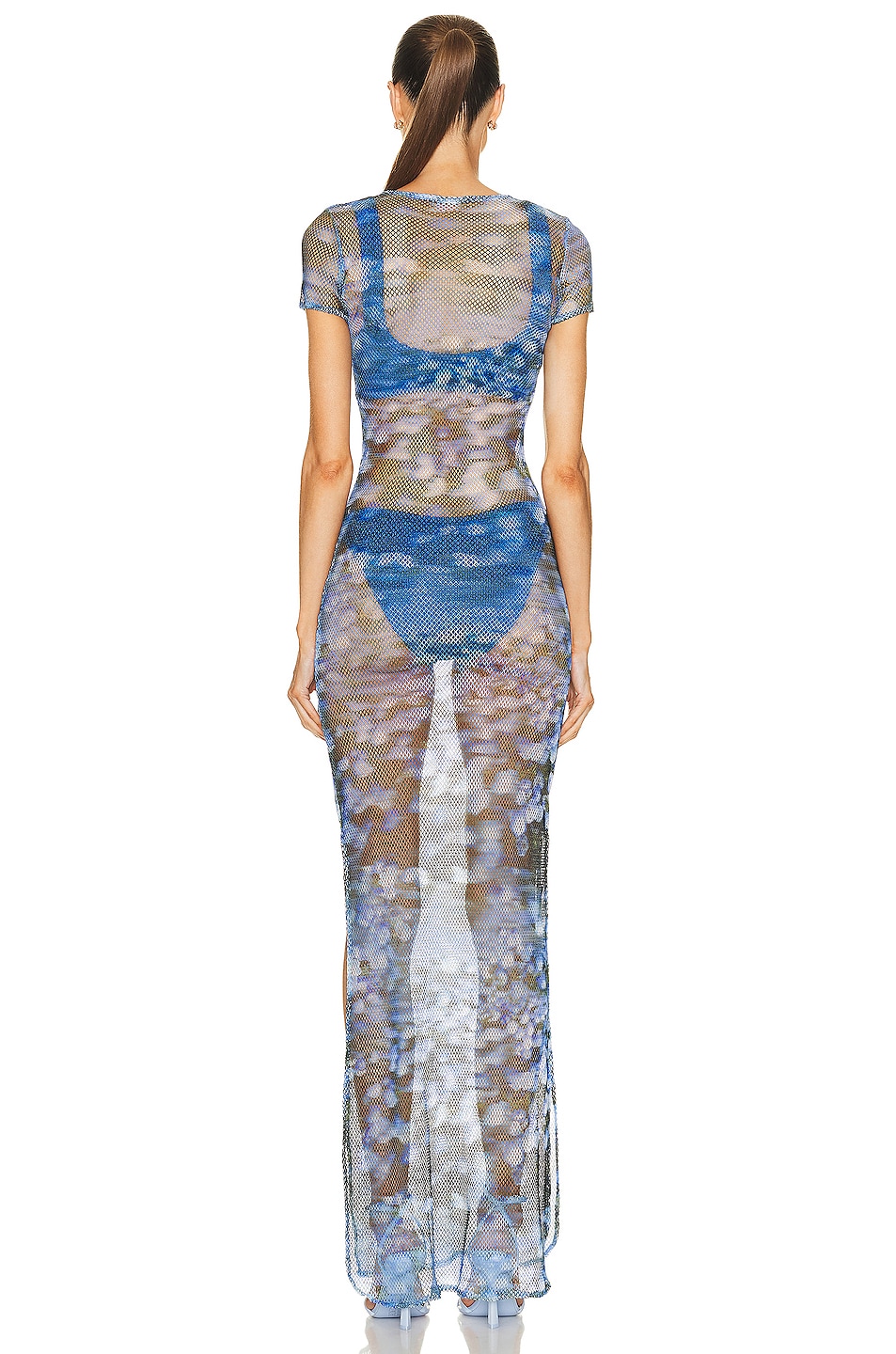 PRISCAVera Netting Maxi Dress in Superbloom | FWRD