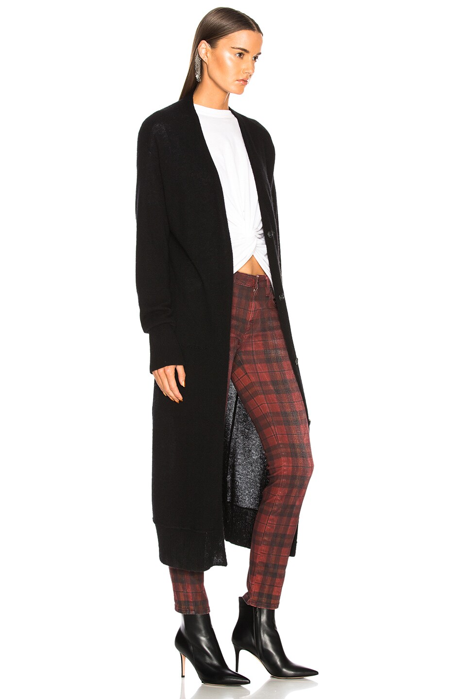 R13 Cardigan in Black | FWRD