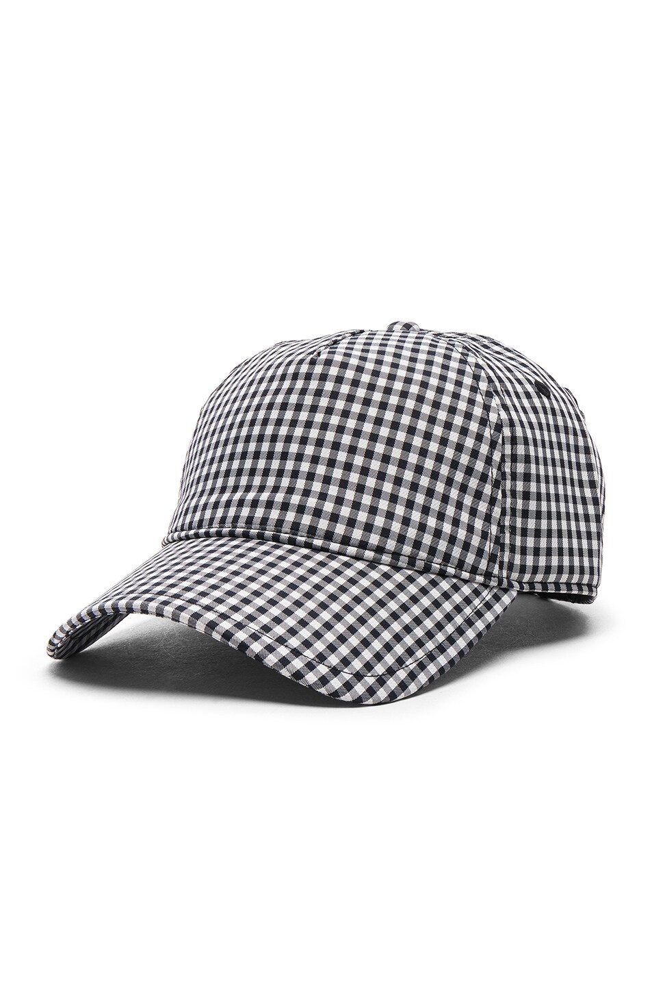 Rag & Bone Marilyn Baseball Cap in Navy Gingham | FWRD