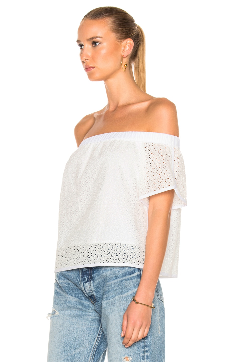 Rag & Bone Flavia Top in White | FWRD