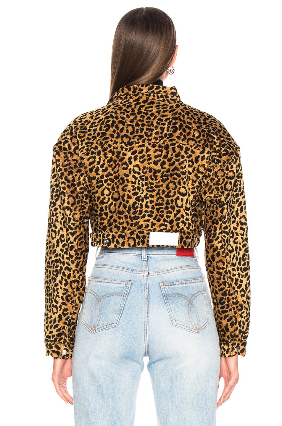 RE/DONE ORIGINALS Leopard Cropped Jacket in Leopard | FWRD