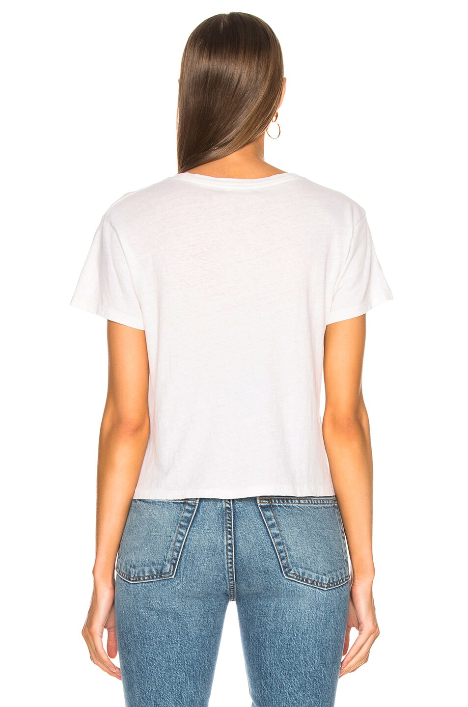 RE/DONE Ribbon Graphic Classic Tee in Vintage White | FWRD