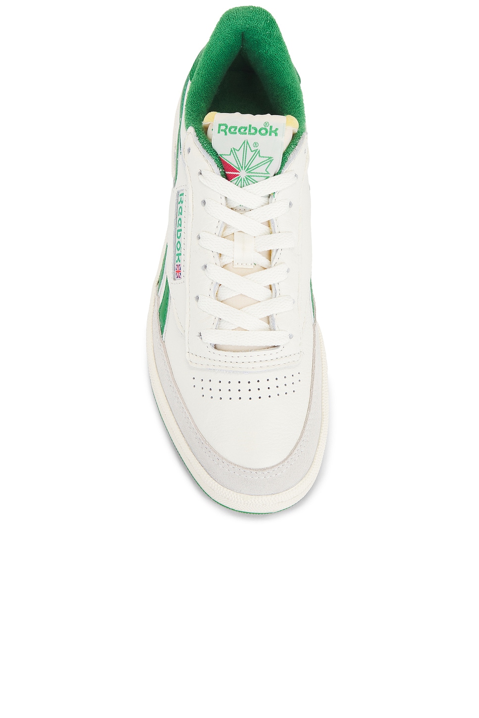 Reebok Club C Revenge Vintage in White & Green | FWRD