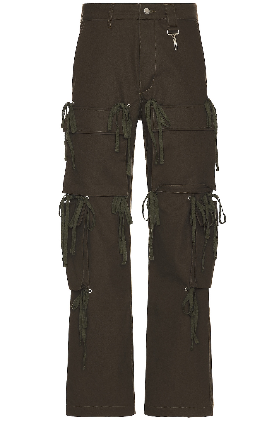 Reese Cooper Modular Pocket Cotton Twill Cargo Pants in Olive | FWRD