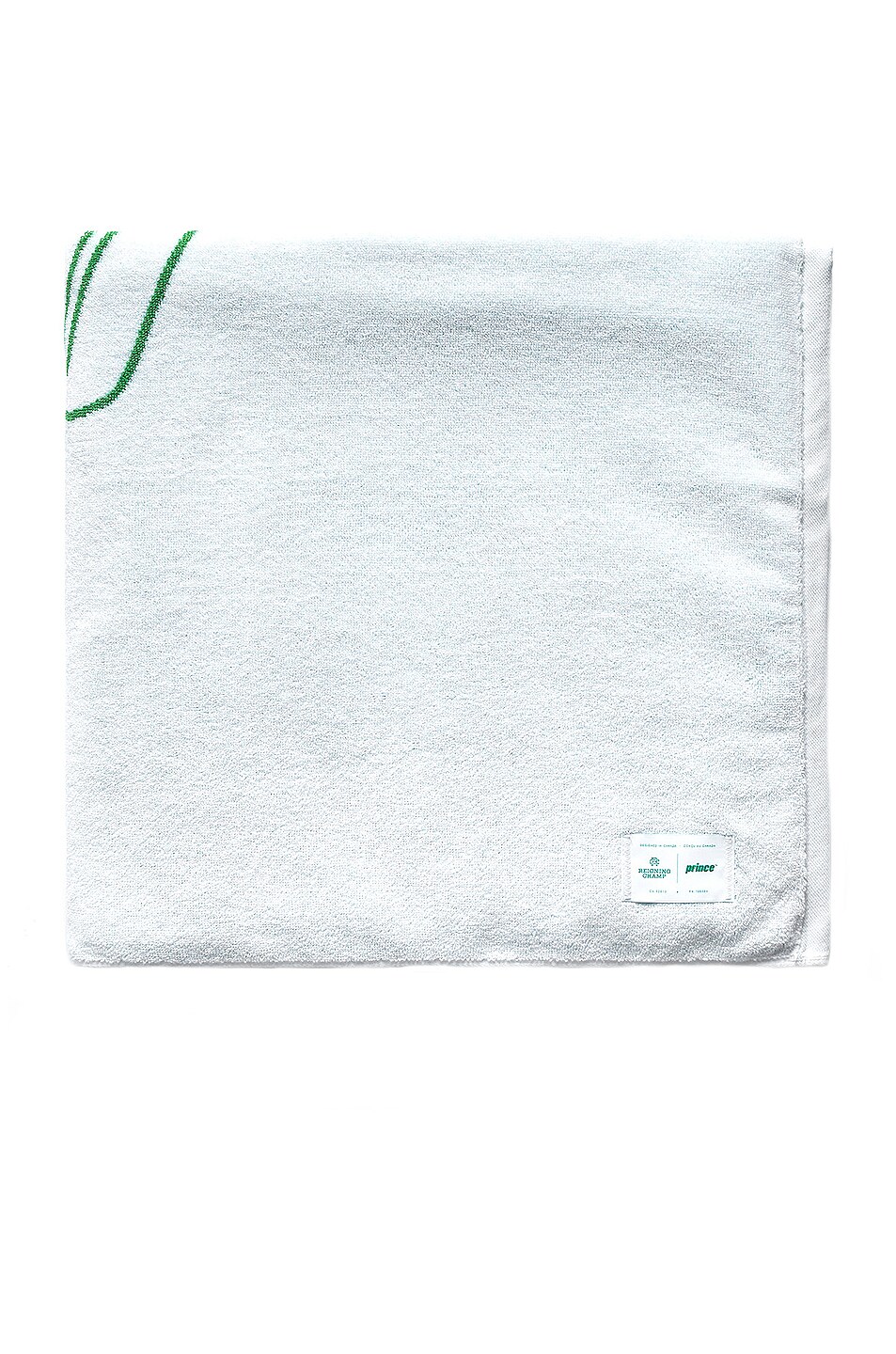 Reigning Champ X Prince Towel in White & Green | FWRD