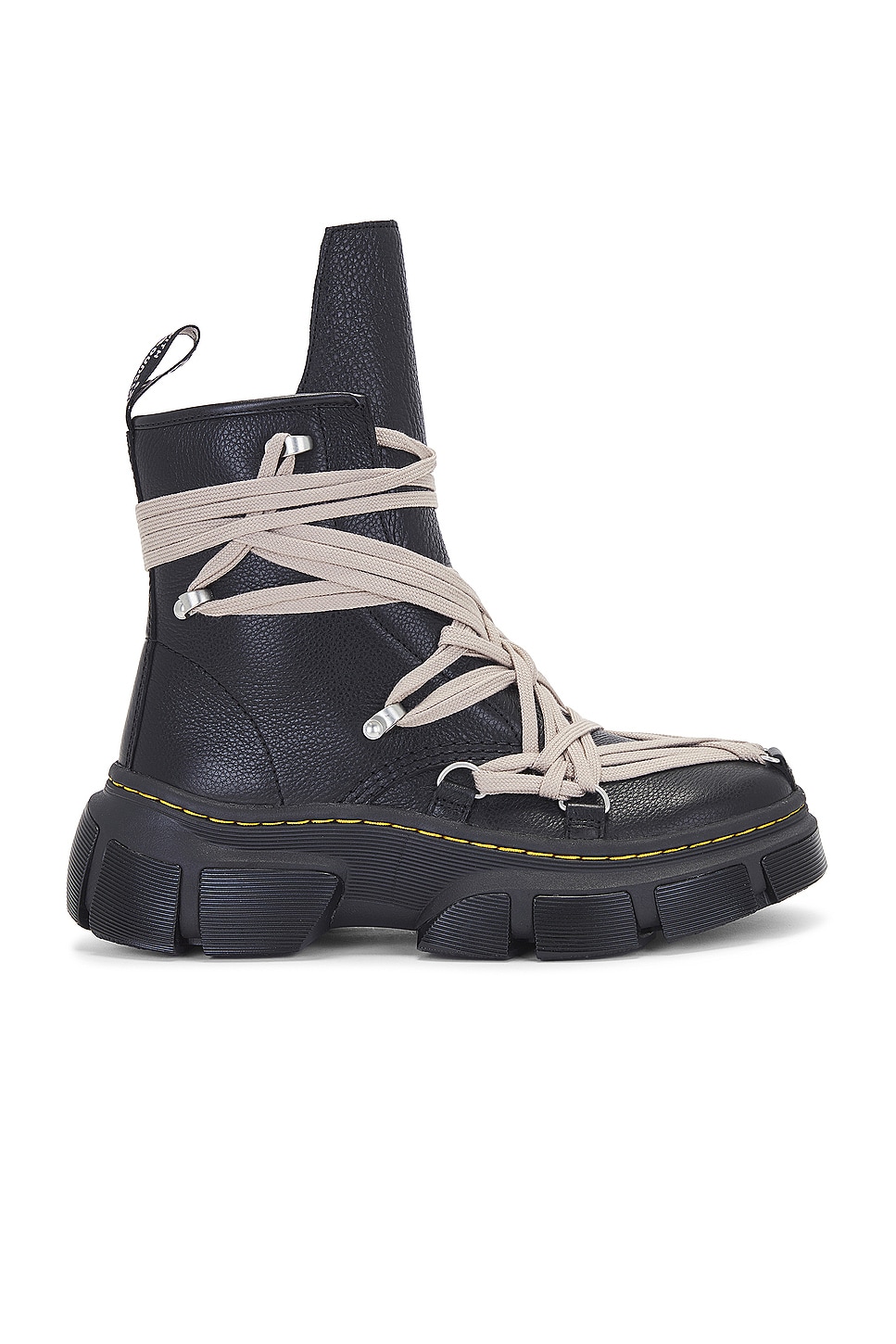Rick Owens x Dr. Martens 1460 DMXL Mega Lace Boot in Black | FWRD