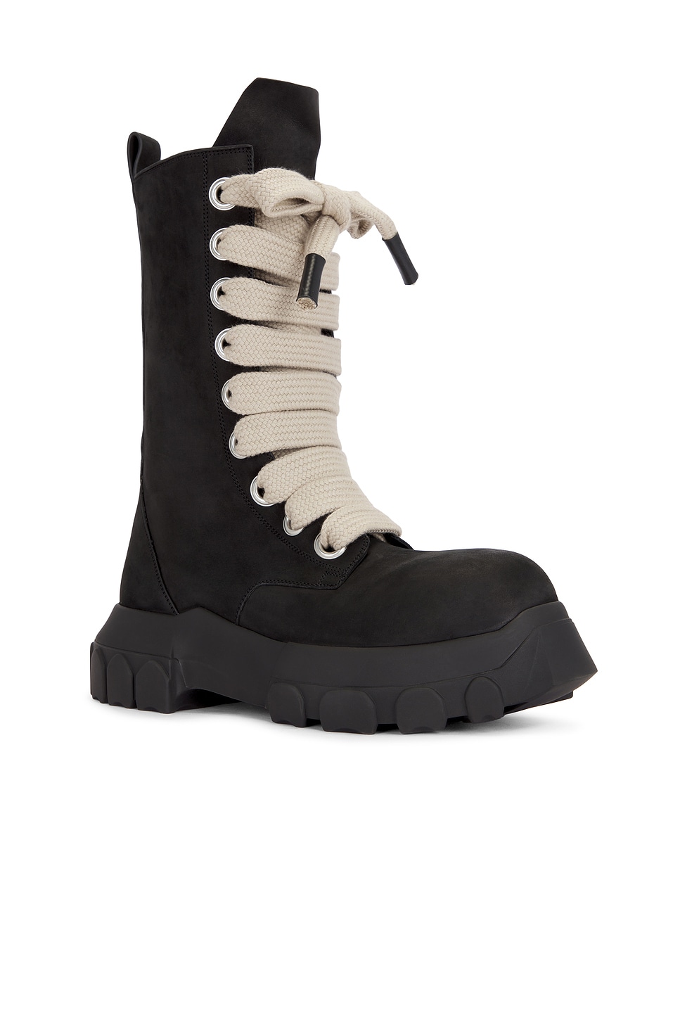 Rick Owens Lacing Short Boots In Black | ModeSens