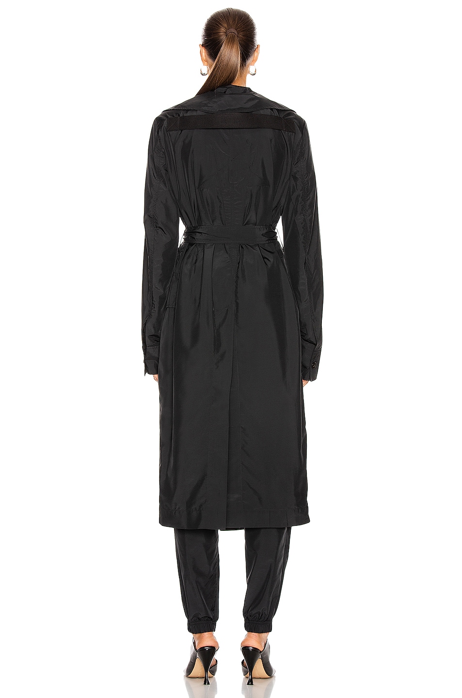 Rick Owens x Champion Trench Coat in Black | FWRD