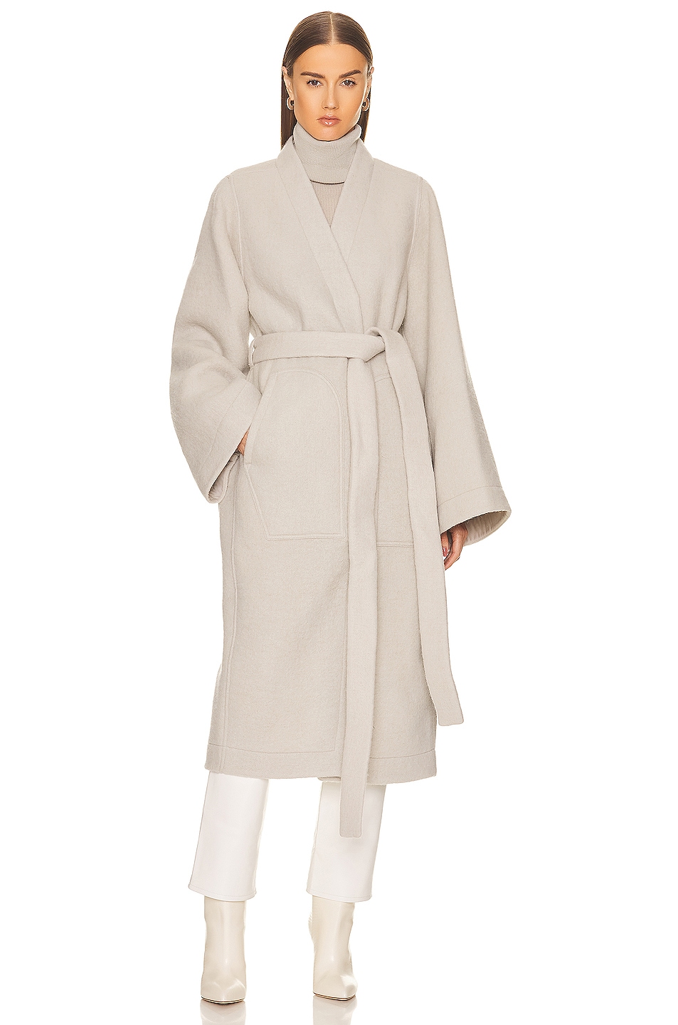 Rick Owens Dagger Robe in Pearl | FWRD