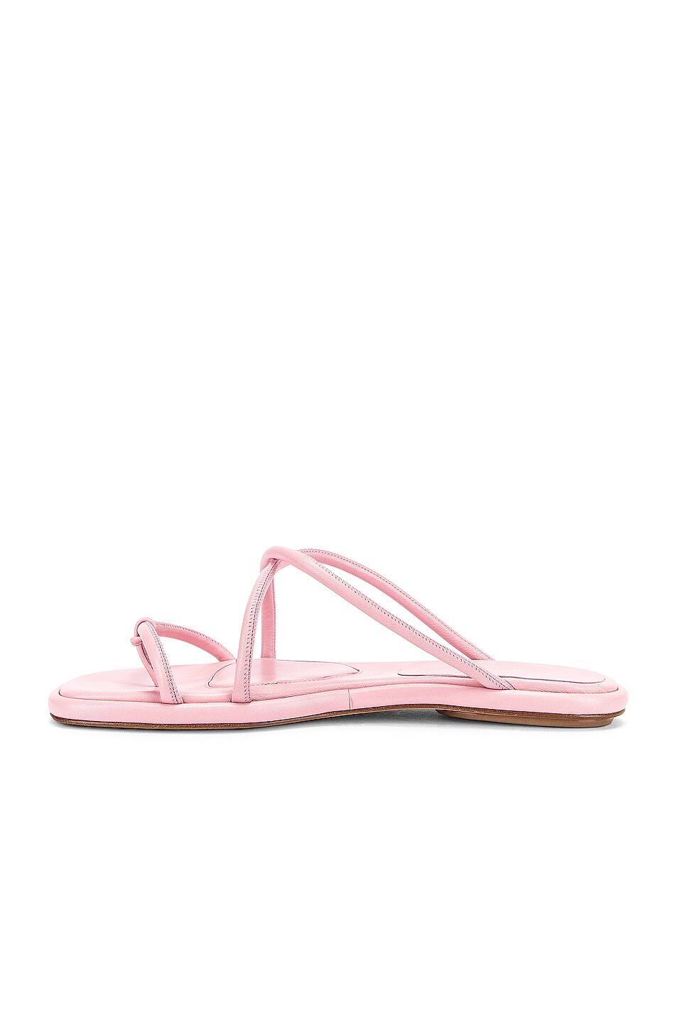 Rosetta Getty Leather Strappy Slides in Quartz | FWRD