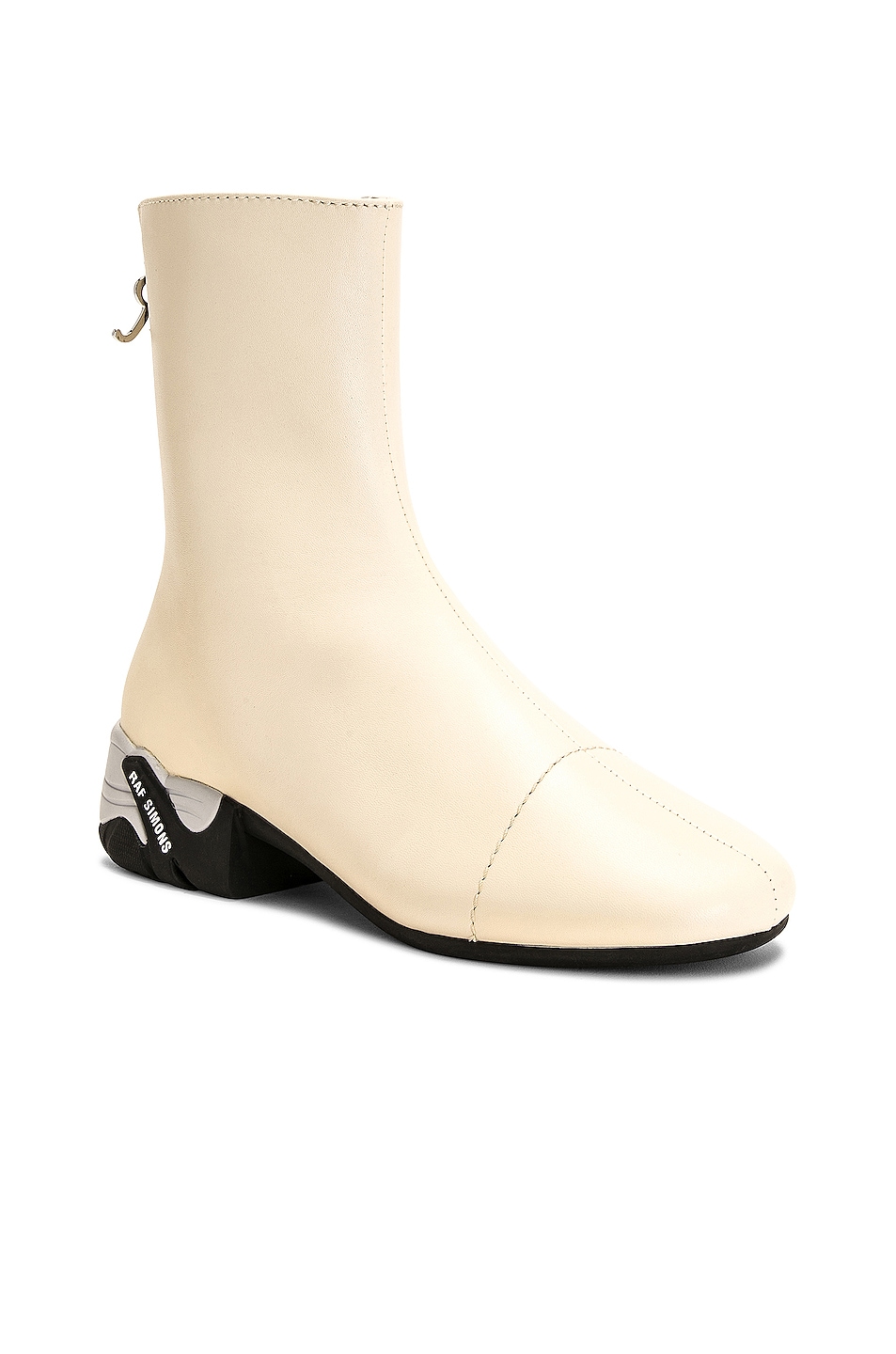 Raf Simons Solaris High Boots in Cream & Soft Grey | FWRD