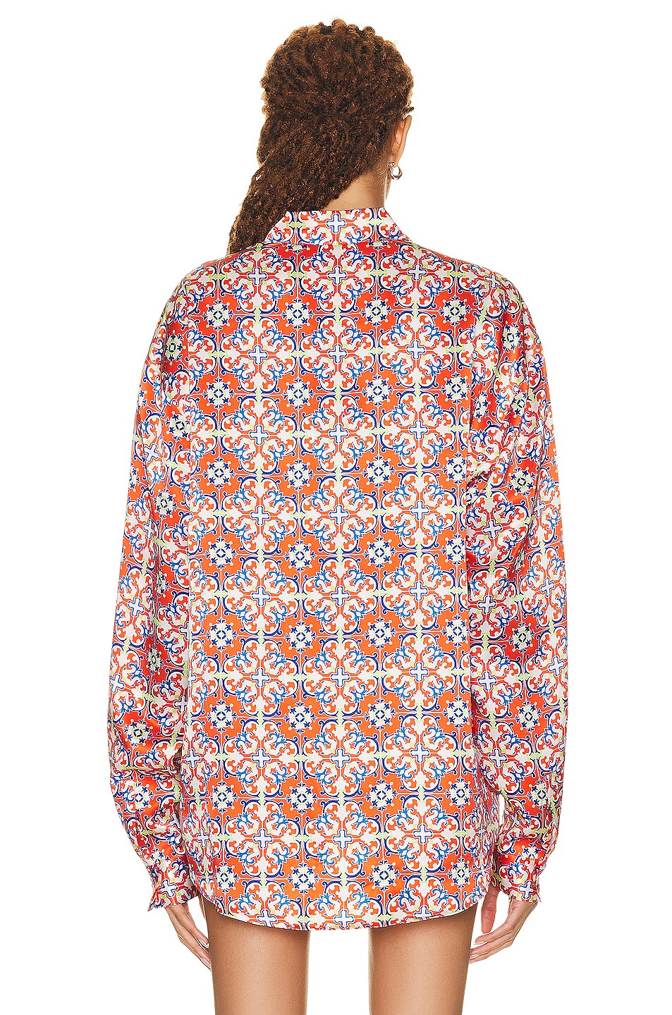 RTA Sierra Shirt in Red Azulejos | FWRD