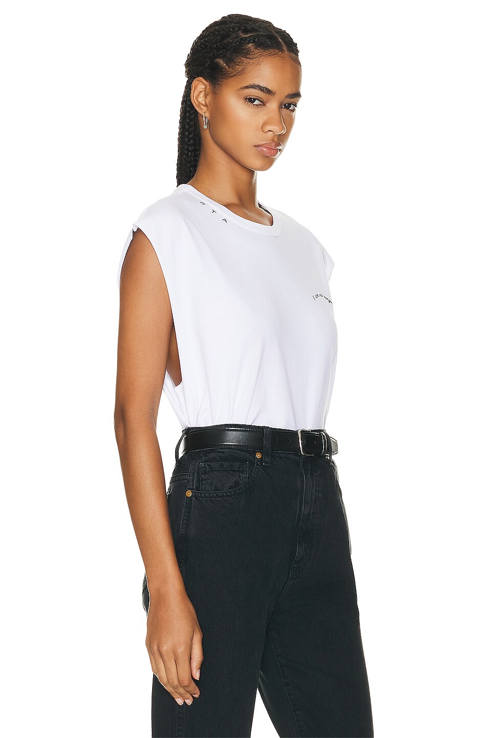 RTA I Am No Angel Boxy Tee in White | FWRD