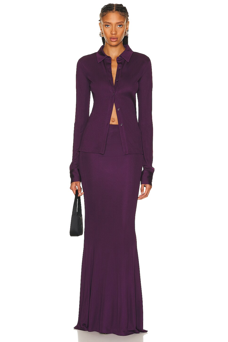 RTA Long Sleeve Shirt in Grape | FWRD