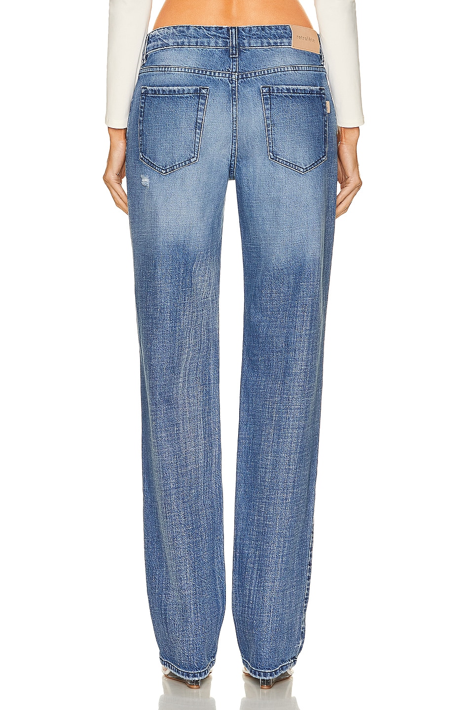 retrofete Low Rise Chris Straight in Sea | FWRD