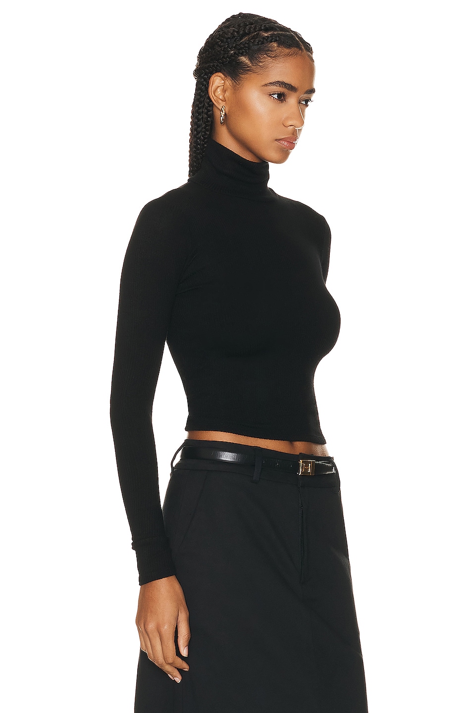 SABLYN Archer Rib Turtleneck Sweater in Black | FWRD