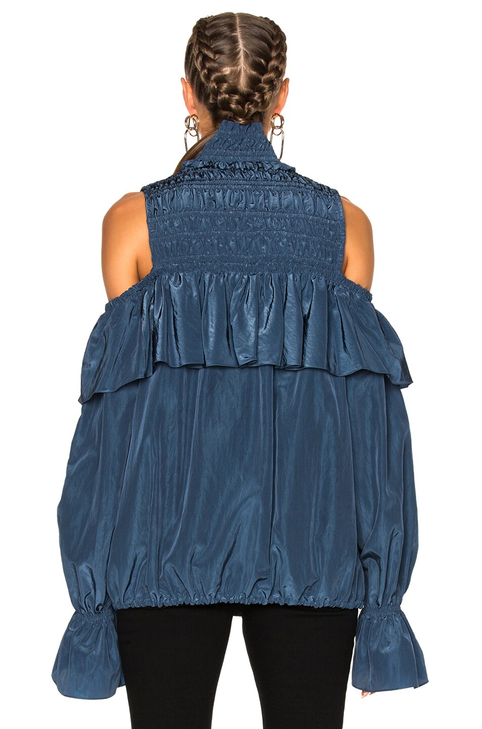 Sea Modern Windbreaker Top in Steel Blue | FWRD