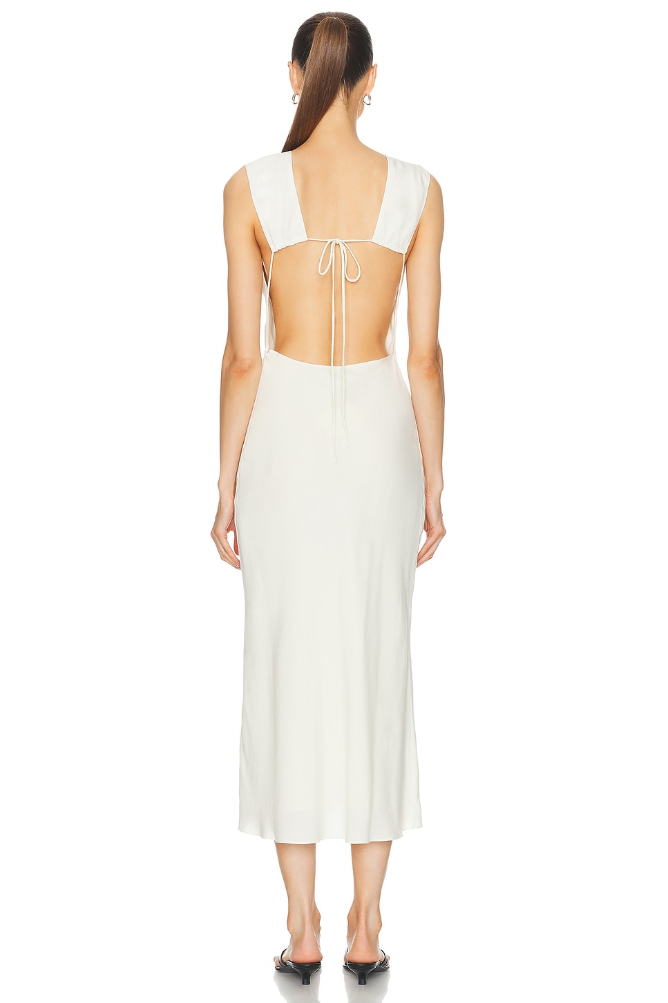 St. Agni Rouleau Tie Dress in Porcelain | FWRD