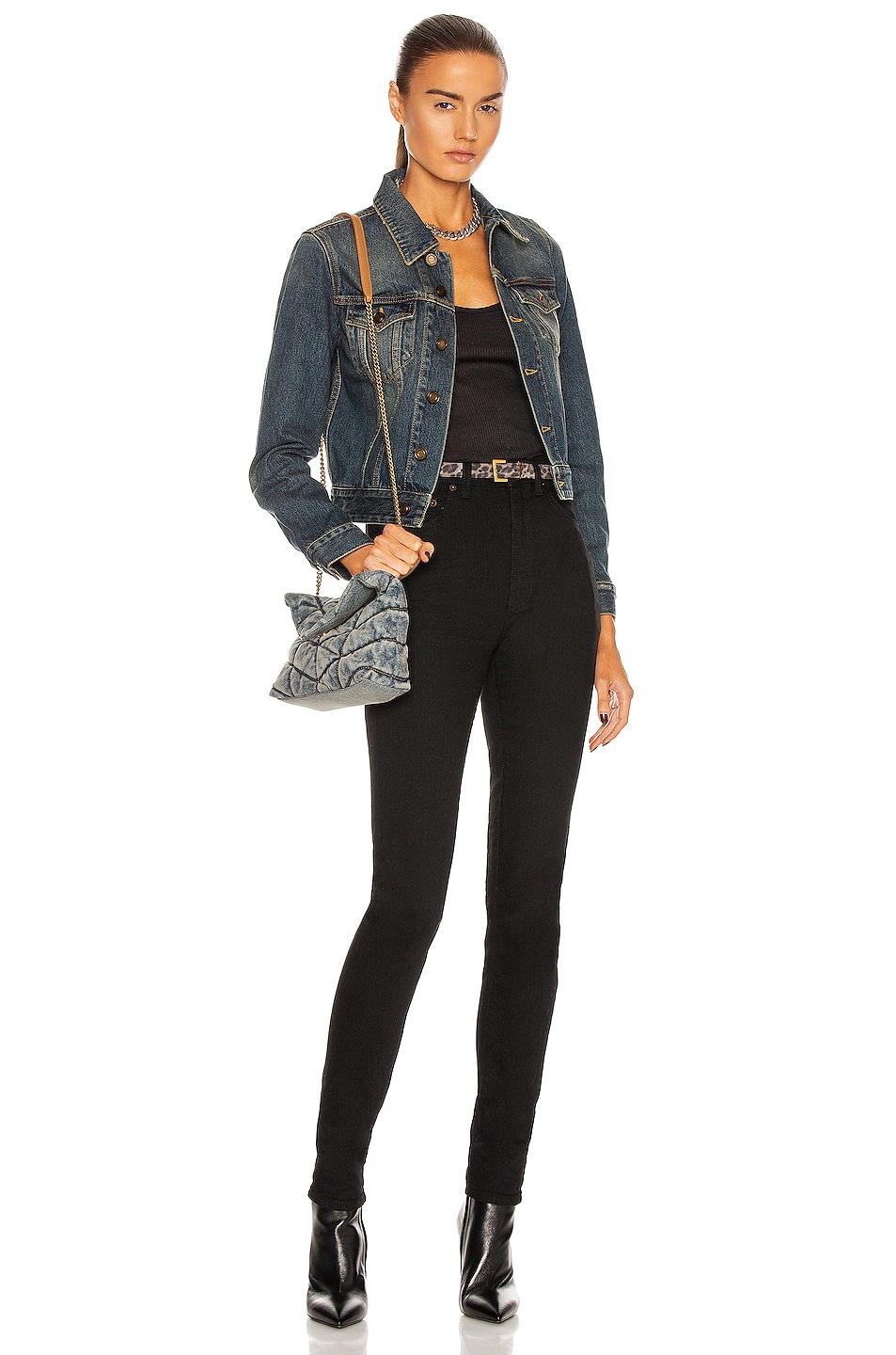 Saint Laurent Denim Jacket in Deep Vintage Blue | FWRD