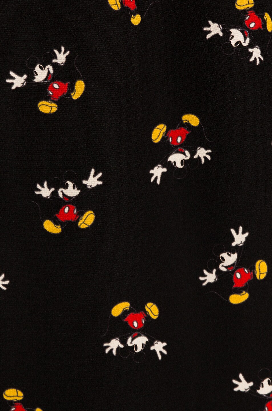 Saint Laurent Mickey Mouse Print Shirt in Black Multi | FWRD