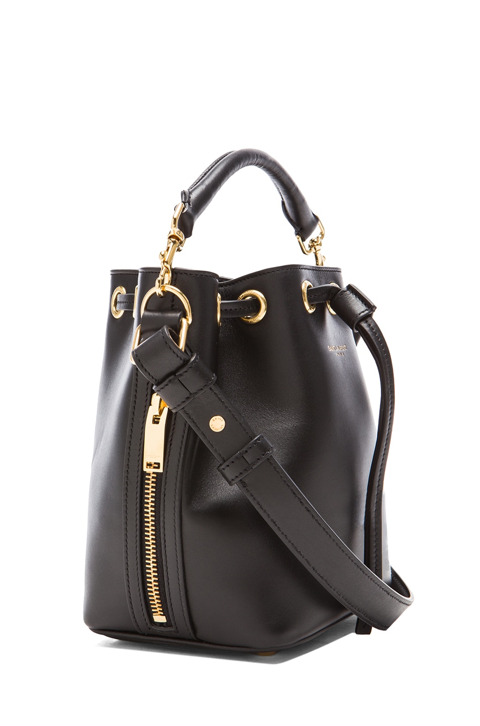 Saint Laurent Small Seau Bucket Bag in Black | FWRD