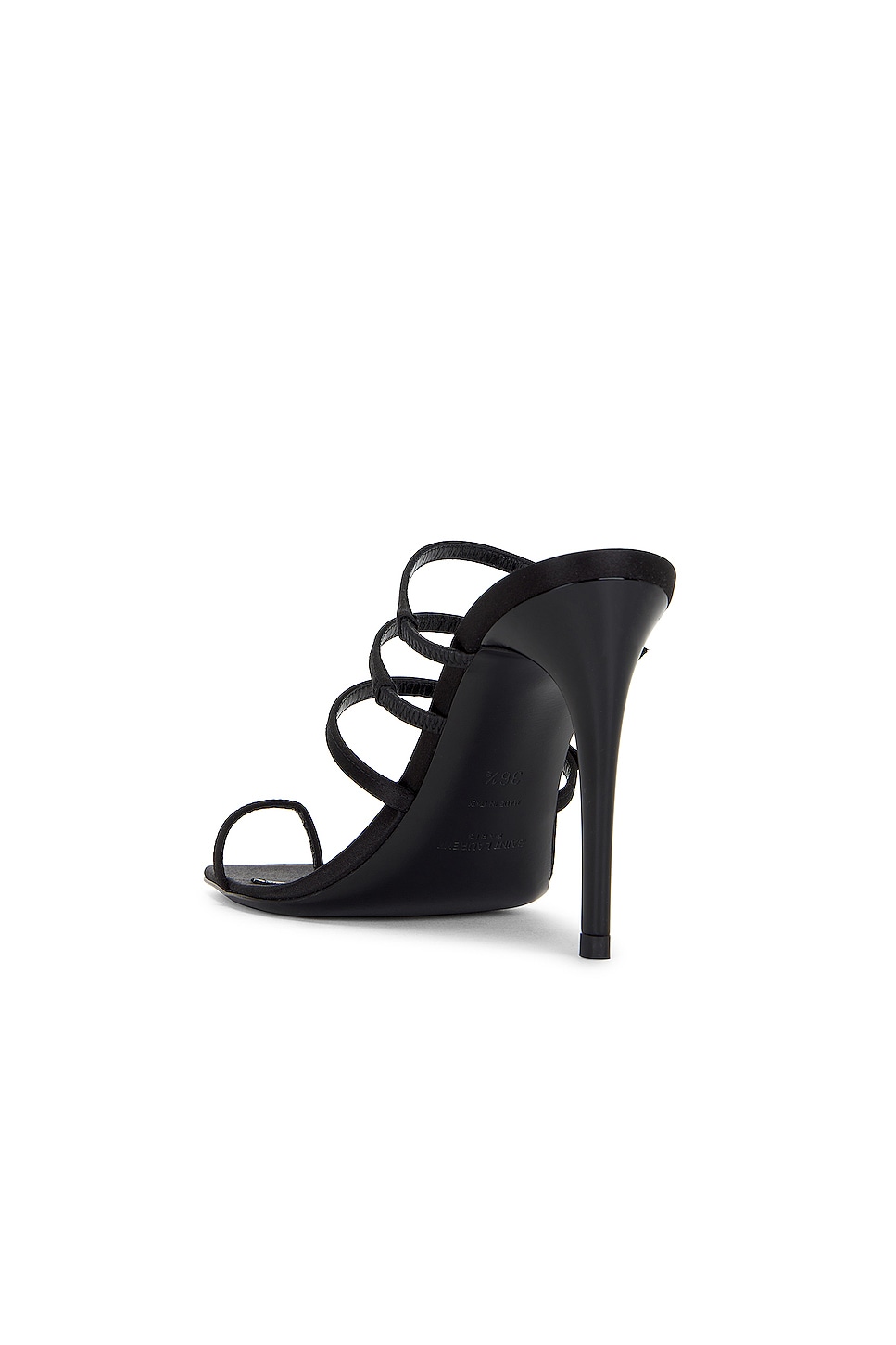 Saint Laurent Jerry Mule Sandal in Noir | FWRD