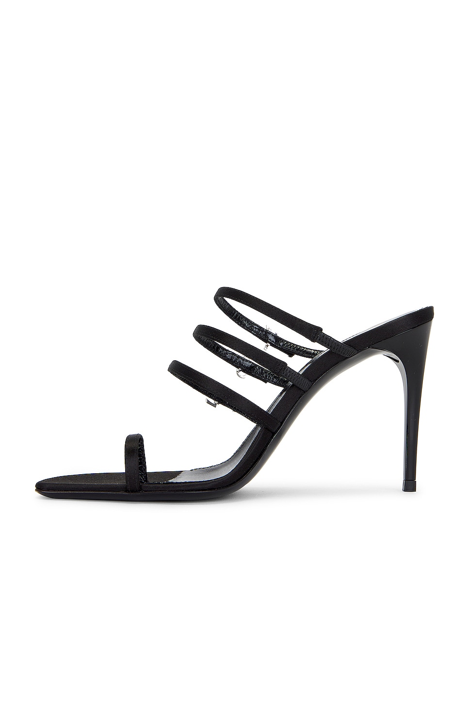 Saint Laurent Jerry Mule Sandal in Noir | FWRD