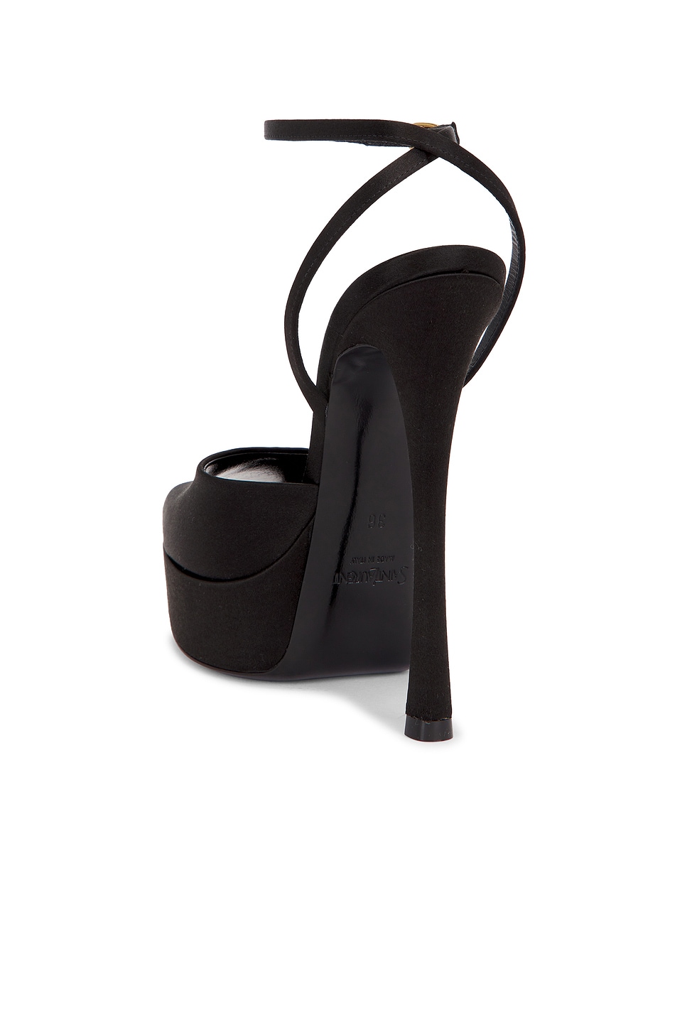 Saint Laurent Liberat Platform Sandal in Nero | FWRD