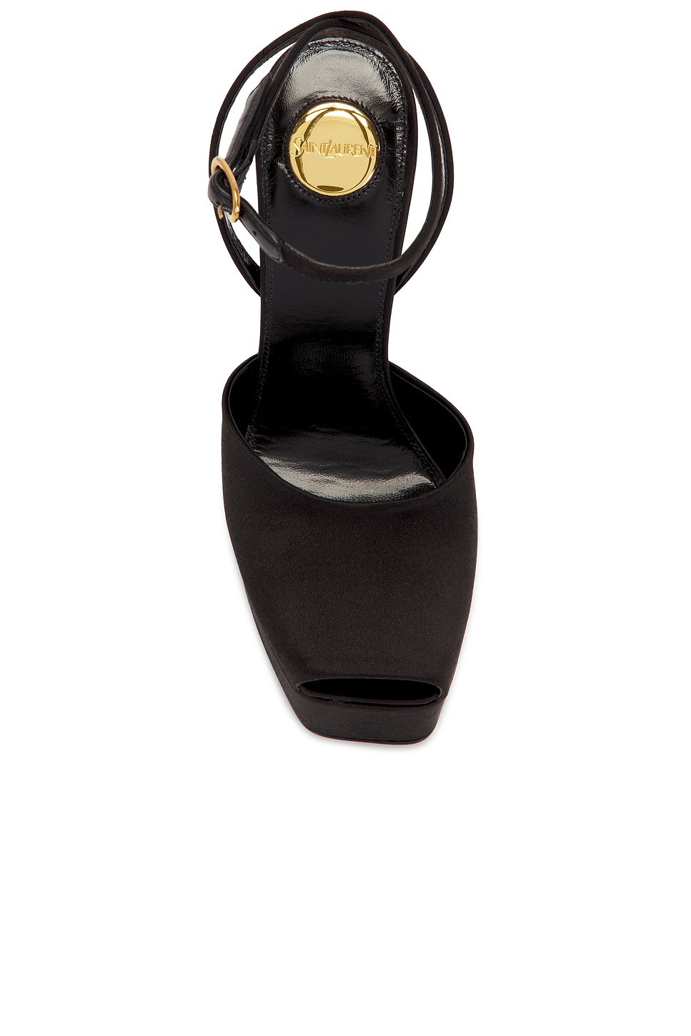 Saint Laurent Liberat Platform Sandal in Nero | FWRD