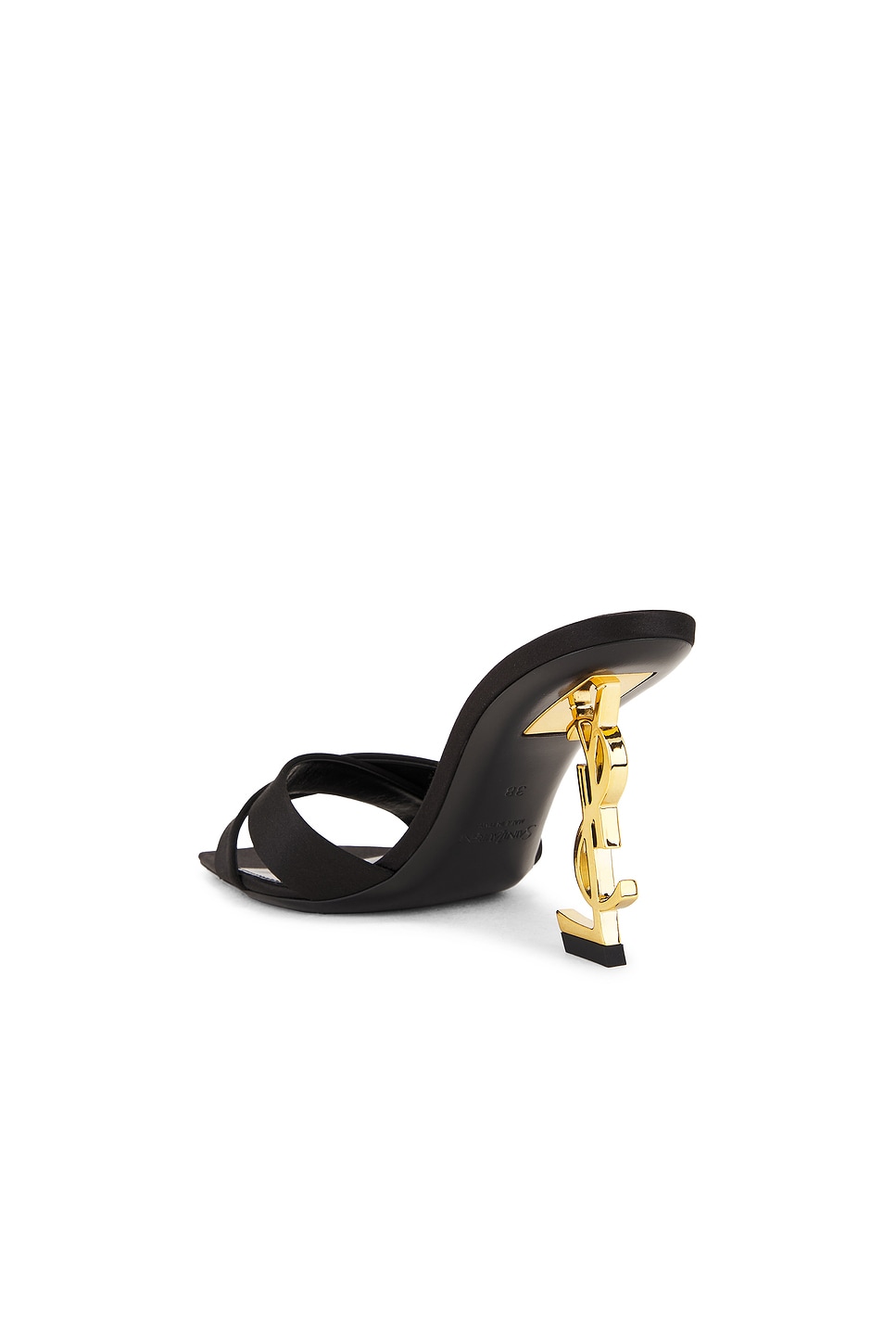 Saint Laurent Opyum Mule Sandal in Nero | FWRD