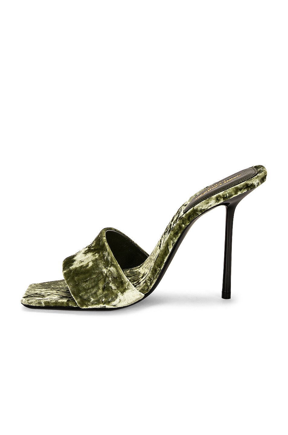 Saint Laurent Baliqua 105 Heeled Sandals in Avocado | FWRD