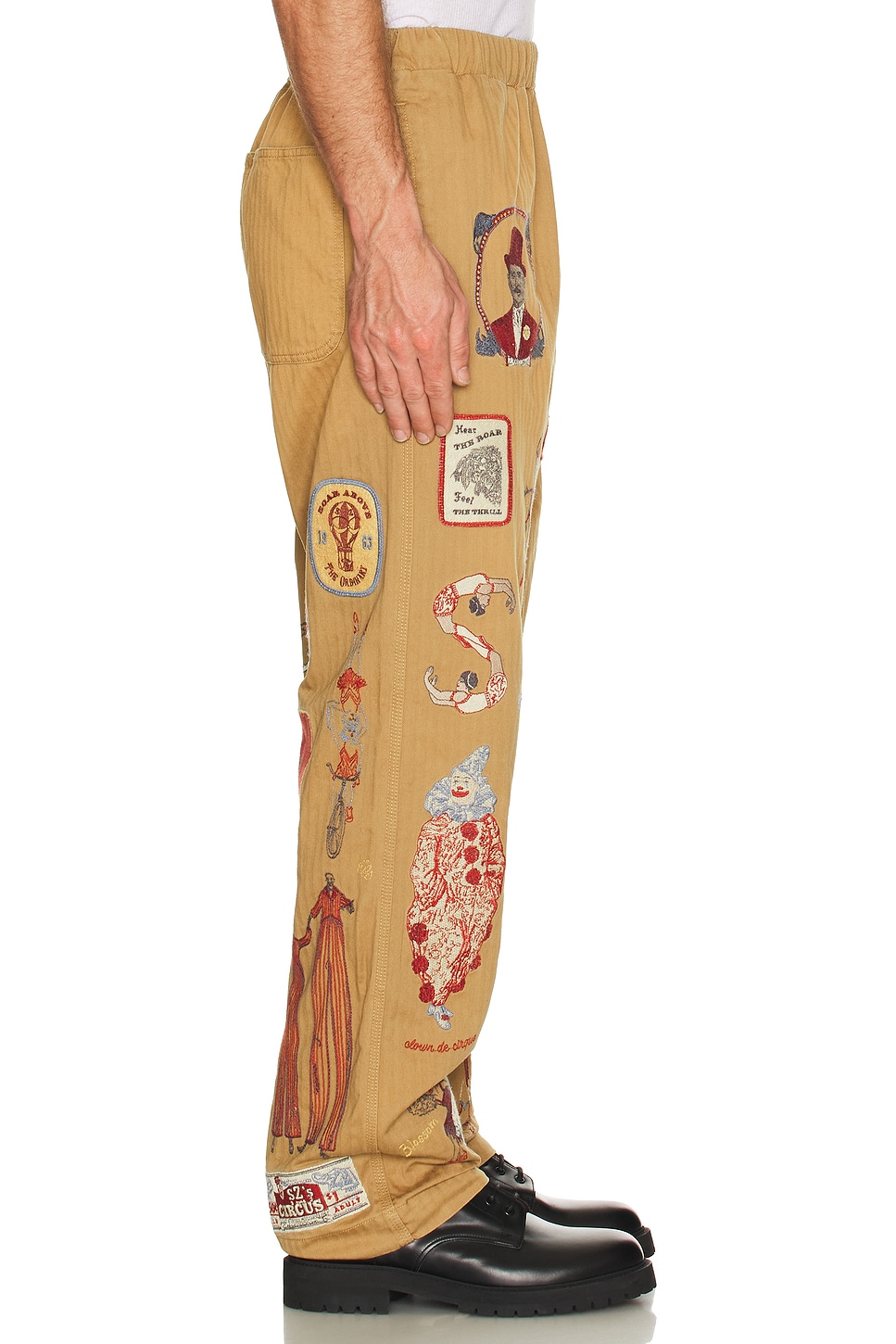 Samuel Zelig Circus Pant in Khaki | FWRD