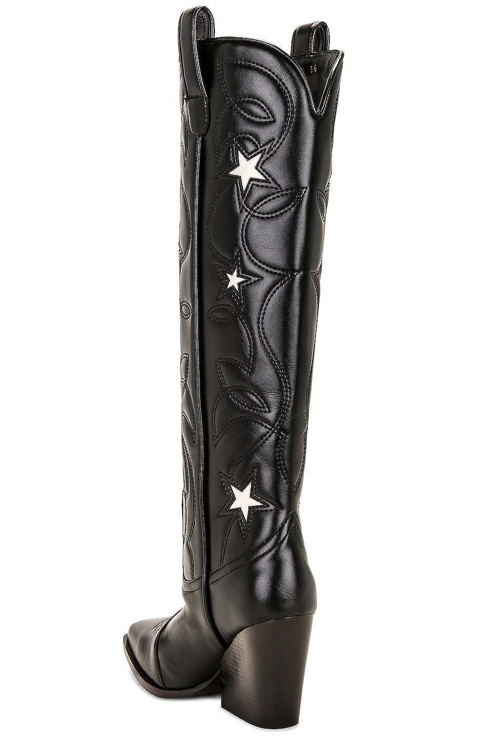 Stella McCartney Cloudy Cowboy Boot in Black & Stone | FWRD