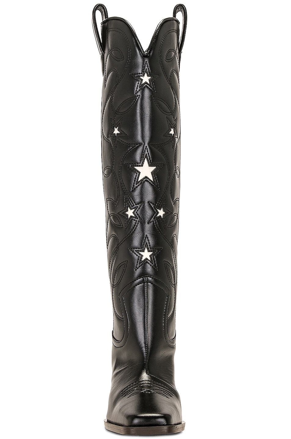 Stella McCartney Cloudy Cowboy Boot in Black & Stone | FWRD
