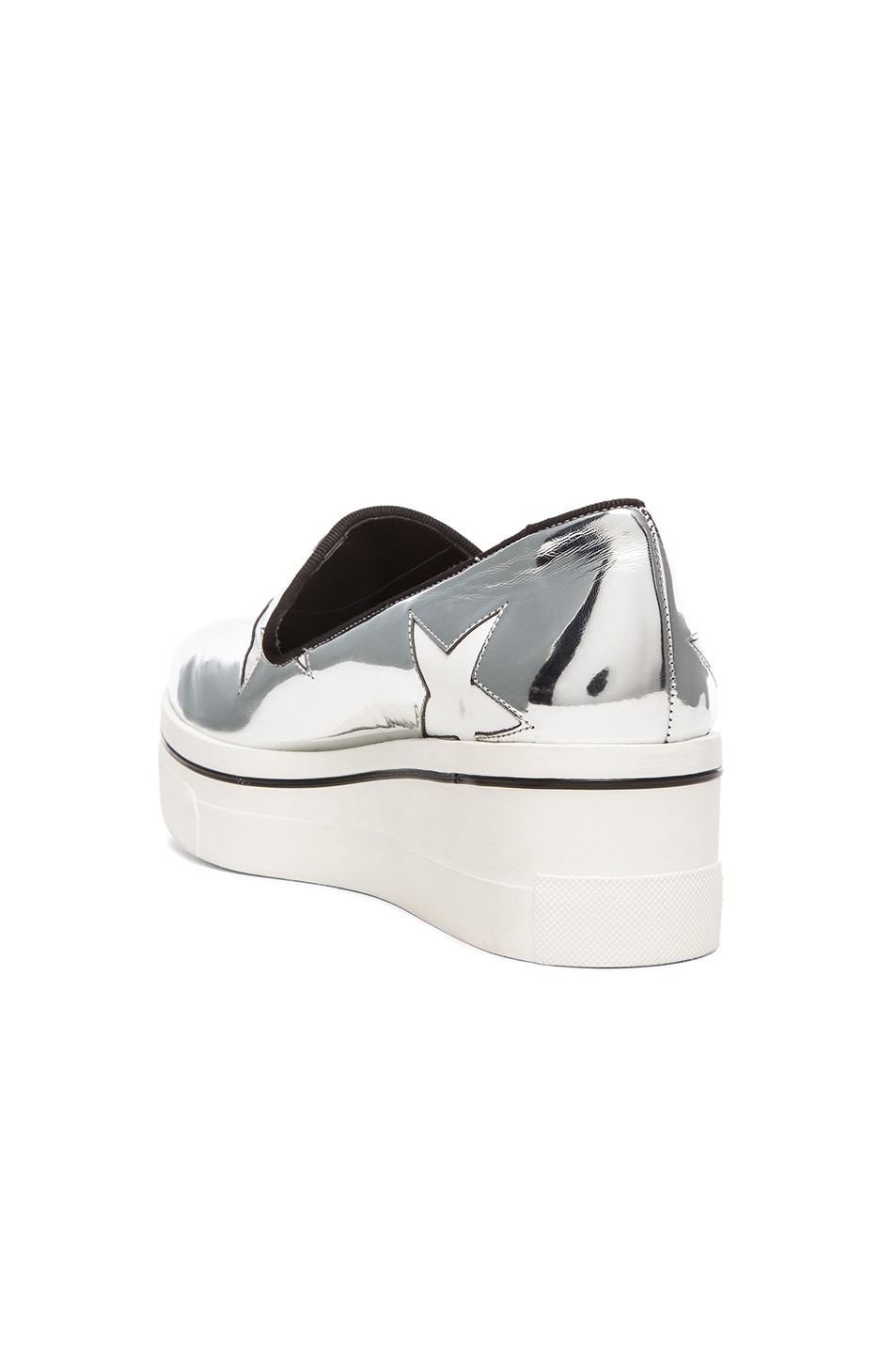 Stella McCartney Binx Star Platform Shoes in Indium, Black & White | FWRD