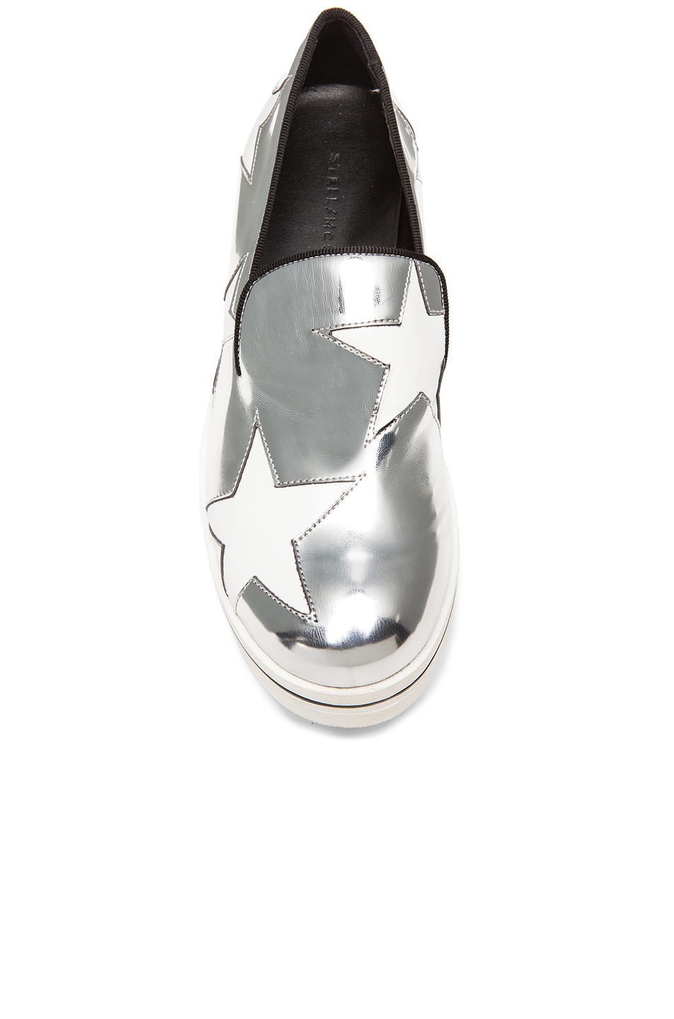 Stella McCartney Binx Star Platform Shoes in Indium, Black & White | FWRD